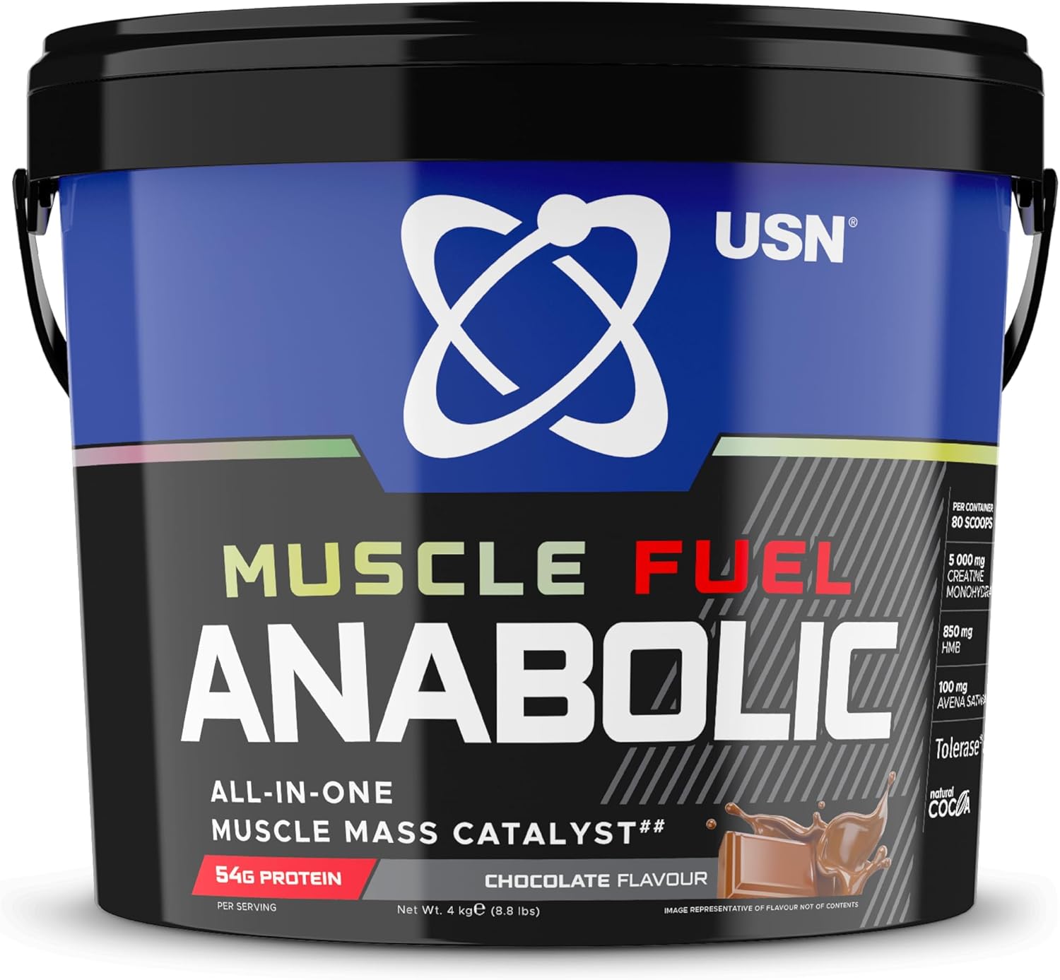 USN Muscle Fuel Anabolic Variety Pack 4kg - All 4 Flavours | Save £15 ...